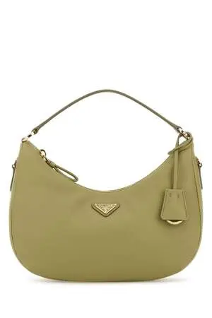 Prada Sage Leather Handbag - Green
