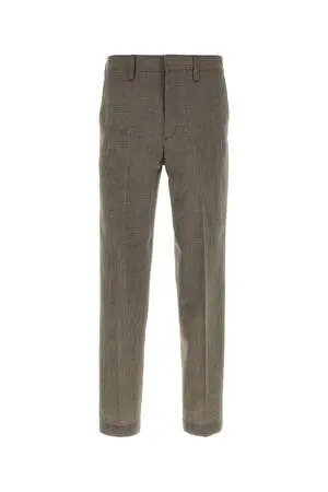 Prada Embroidered Wool Pant - Multicolor