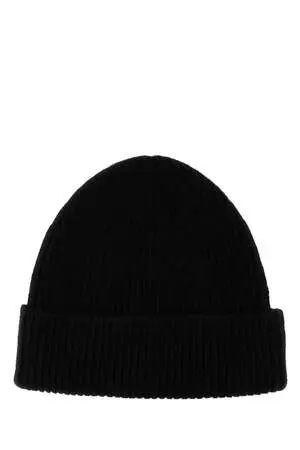 Burberry Cashmere Beanie Hat - Black