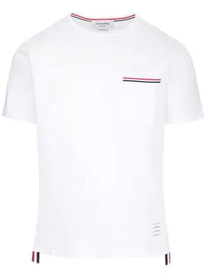 Thom Browne Rwb Stripe T-shirt - White