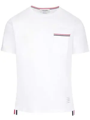 Thom Browne Rwb Stripe T-shirt - White