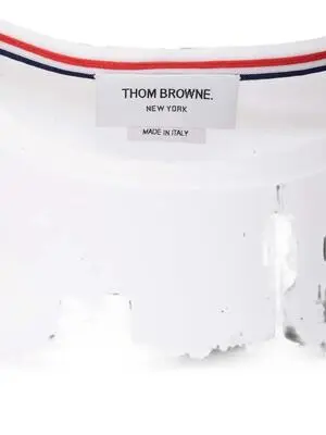 Thom Browne Rwb Stripe T-shirt - White