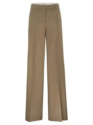 MAX MARA Max Mara Women Mxsbronte - Virgin Wool And Silk Wide-Leg Trousers