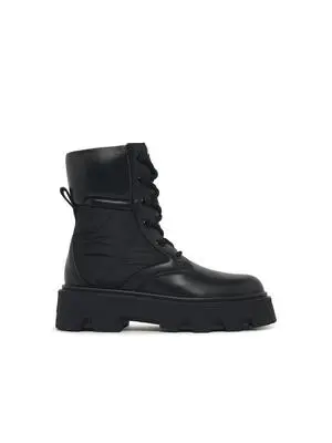 Moncler Aurea' Leather Blend Boots