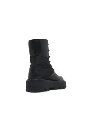 Moncler Aurea' Leather Blend Boots