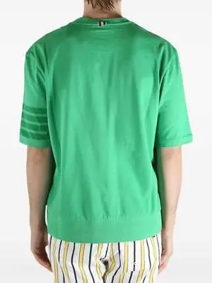 Thom Browne T-shirt With Striped Detail