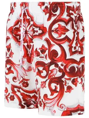 Dolce & Gabbana Maiolica' Print Polyester Medium Boxer Shorts