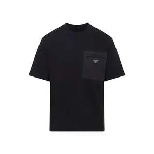 Prada Re-nylon Jersey T-shirt - Black