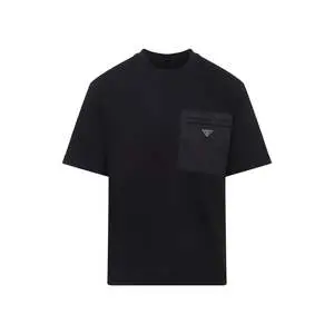 Prada Re-nylon Jersey T-shirt - Black