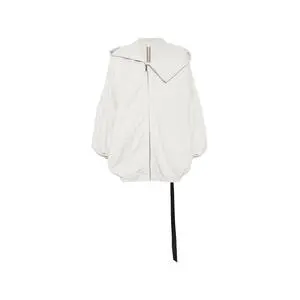 Rick Owens Asymmetric Zip Hoodie - Cream