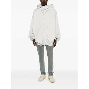 Rick Owens Asymmetric Zip Hoodie - Cream