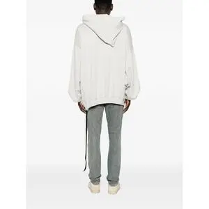 Rick Owens Asymmetric Zip Hoodie - Cream