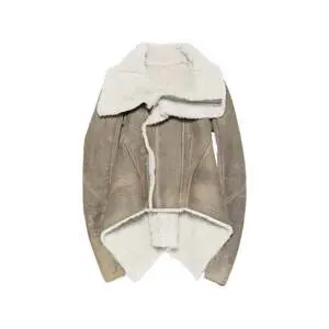 Rick Owens Grey Jackets Faux Fur & Shearling Jackets