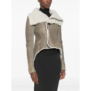 Rick Owens Grey Jackets Faux Fur & Shearling Jackets