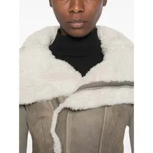 Rick Owens Grey Jackets Faux Fur & Shearling Jackets