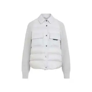 Brunello Cucinelli Hybrid Padded Jacket - Gray