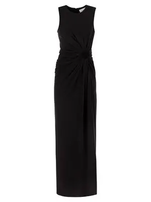 Sportmax Long Stretch Jersey Dress - Black