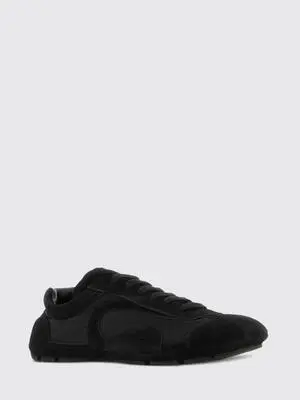 Prada Montecarlo Re-edition 2005 Re-nylon And Suede Sneakers - Black