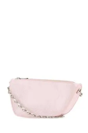 Burberry Leather Micro Shield Shoulder Bag - Pink