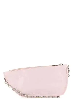 Burberry Leather Micro Shield Shoulder Bag - Pink