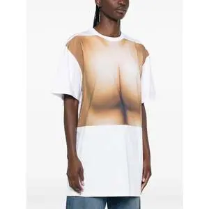 JEAN PAUL GAULTIER Trompe L'oeil Print T-shirt - White
