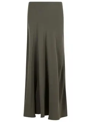 P.a.r.o.s.h Poker' Long Skirt In Grey Polyester
