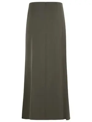 P.a.r.o.s.h Poker' Long Skirt In Grey Polyester