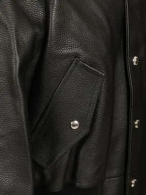 Thom Browne 4-bar Leather Bomber Jacket