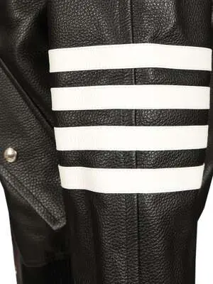 Thom Browne 4-bar Leather Bomber Jacket