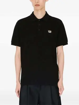 Kenzo Cotton Polo Shirt With Logo Appliqu