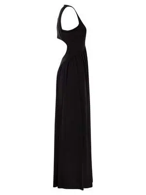 Sportmax Panino Long Stretch Jersey Dress - Black