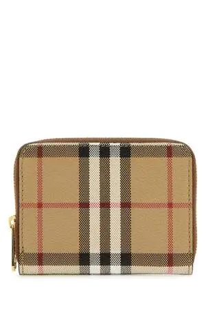 Burberry Printed E-canvas Wallet - Multicolor