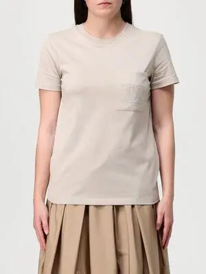 Max Mara Max Mara Women Max Mara Cotton T-Shirts Gray