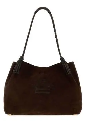Etro Sark Suede Medium Libra Shopping Bag - Brown