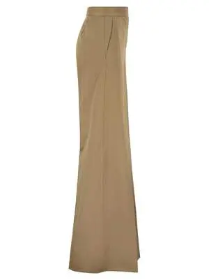 Max Mara Mxmoliato Pure Cotton Wide-leg Trousers - Multicolor