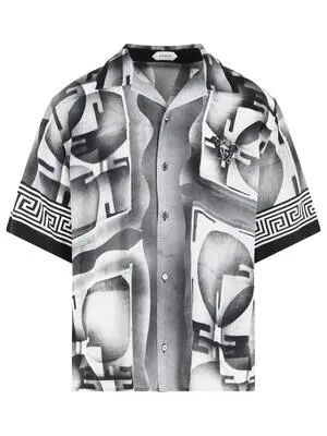 Versace Informal' Silk Shirt - Black