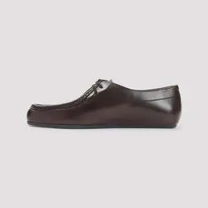 JIL SANDER Leather Lace-up Shoes - Brown
