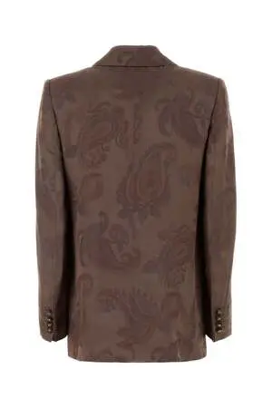 Etro Embroidered Jacquard Blazer