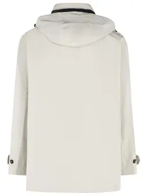 FAY Morning' Microfaille Parka In Beige Cotton Blend