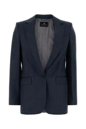 Etro Wool Blazer - Blue