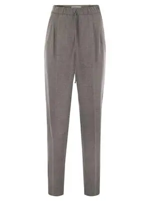Max Mara Gatti Cashmere Drawstring Trousers - Gray