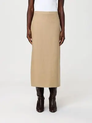Max Mara Linen Midi Skirt - Cream