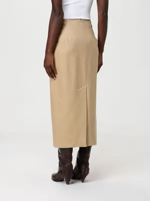 Max Mara Linen Midi Skirt - Cream