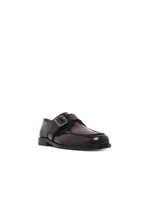 Marni Burgundy Leather Loafers