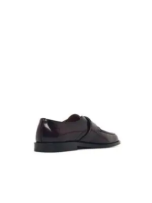 Marni Burgundy Leather Loafers