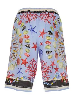 Dolce & Gabbana Linen Shorts - Blue