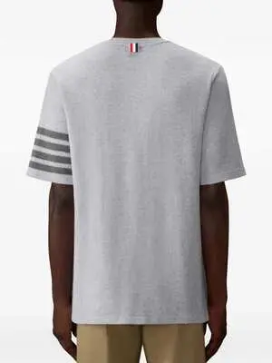 Thom Browne T-shirt With 4-stripe Detail