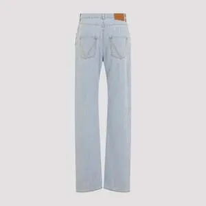 Bottega Veneta Chambray Straight Pants