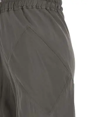 Rick Owens Flared Trousers With Drawstring - Gray