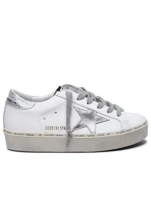 GOLDEN GOOSE Golden Goose Hi Star Sneakers In White Leather Women